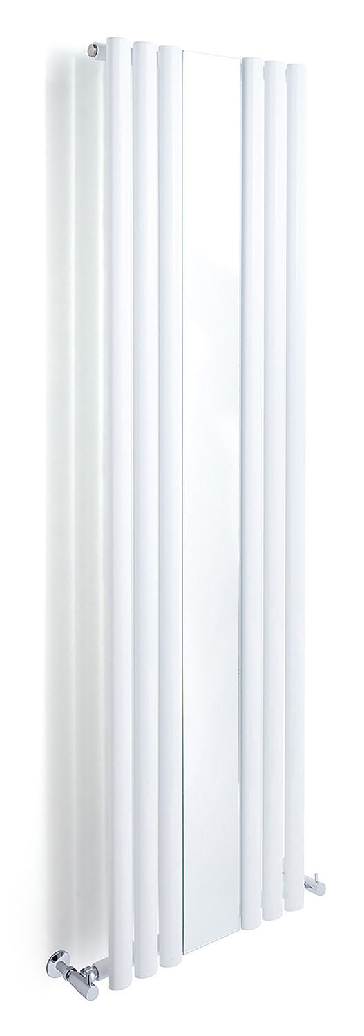 Bordeaux Vertical Wall-Mounted Radiator with Full-Length Mirror ...