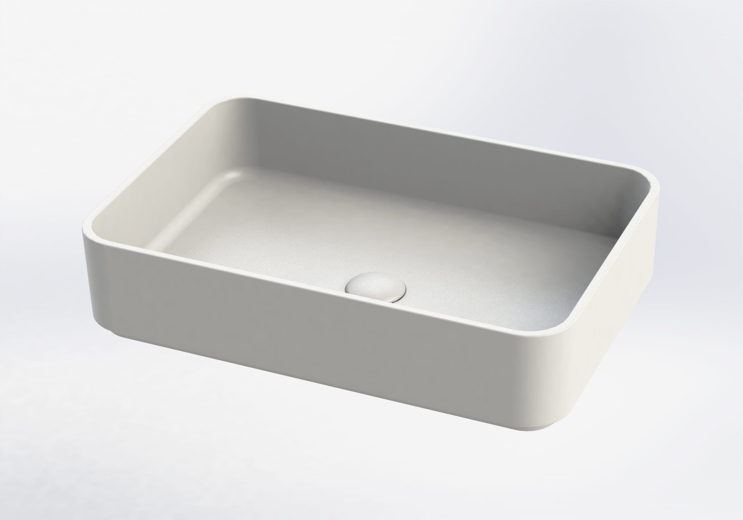 Galvano Rectangle Solid Surface Basin - Frontline Bathrooms
