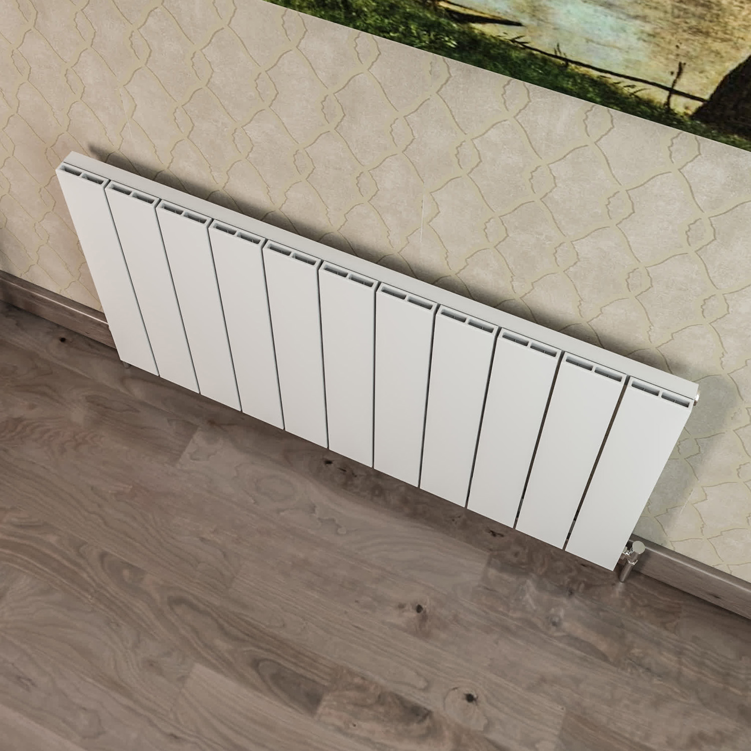 Vetta Aluminium Radiator - W1040 H600 - White