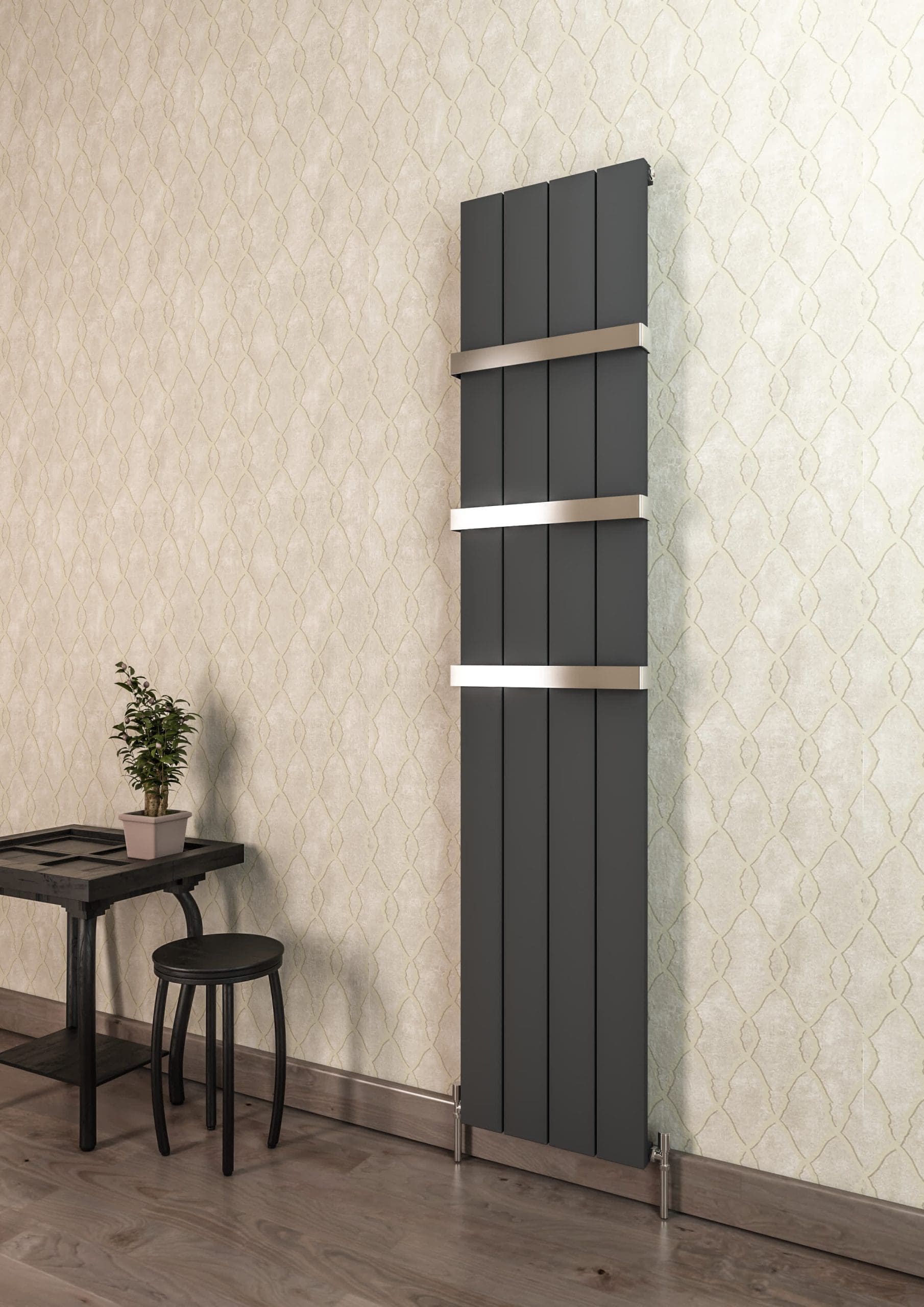 Vetta Aluminium Radiator - W272 H1800 - Anthracite