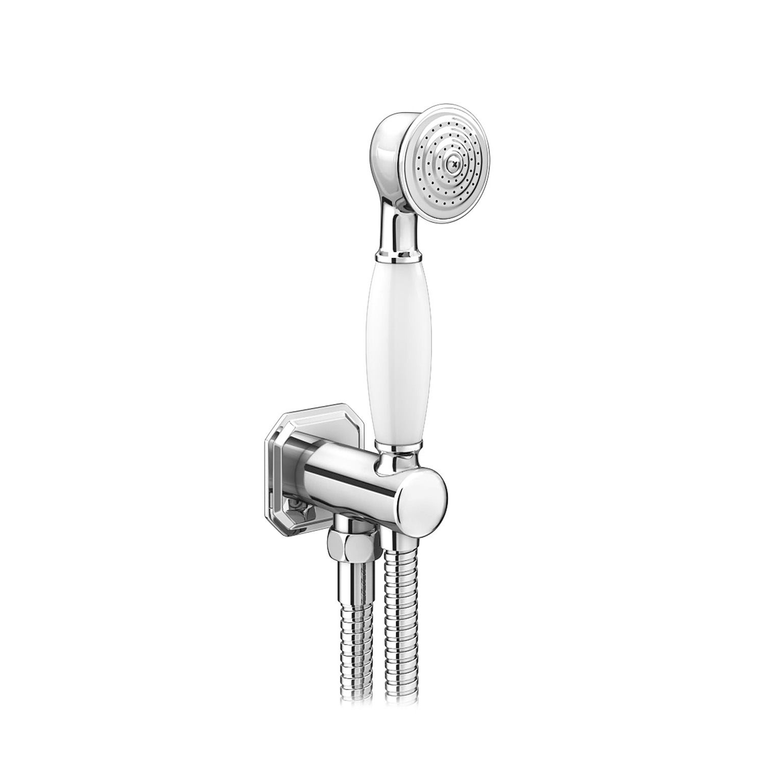 Traditional Hand Shower & Outlet Elbow - Chrome - Frontline Bathrooms