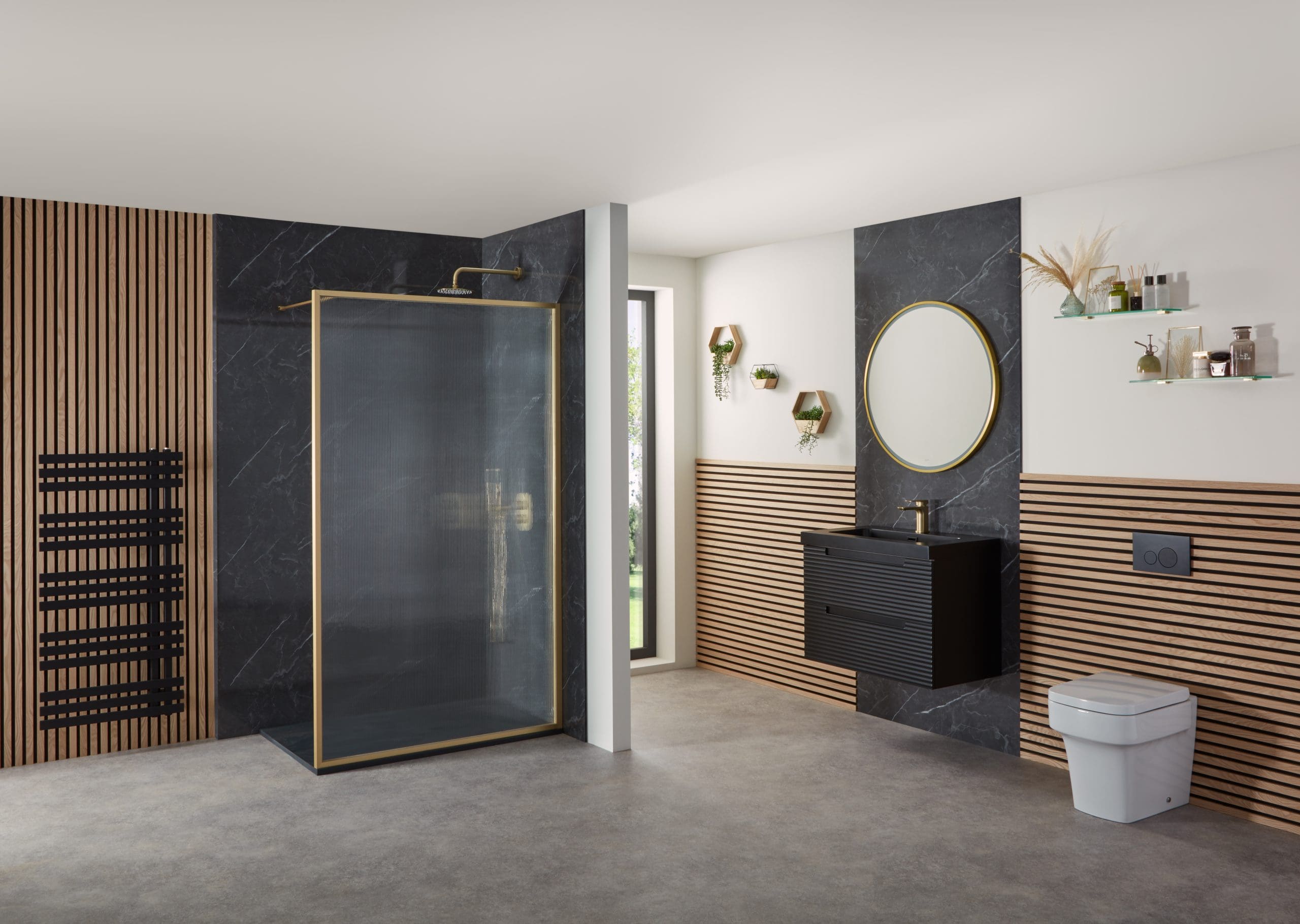 Velar Fluted Glass Walk-In - 1200mm - Frontline Bathrooms