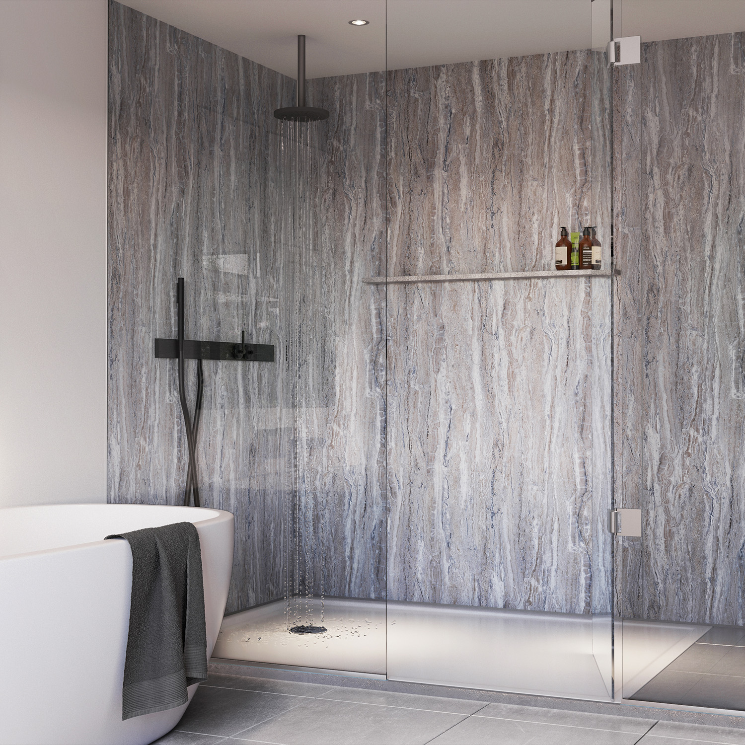 Aquawall Quartz Stone - Frontline Bathrooms